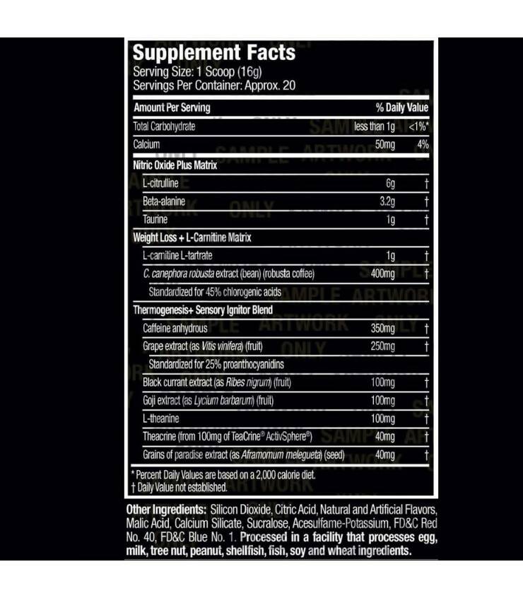 Shatter Ripped Muscletech 20 Servicios Fitness