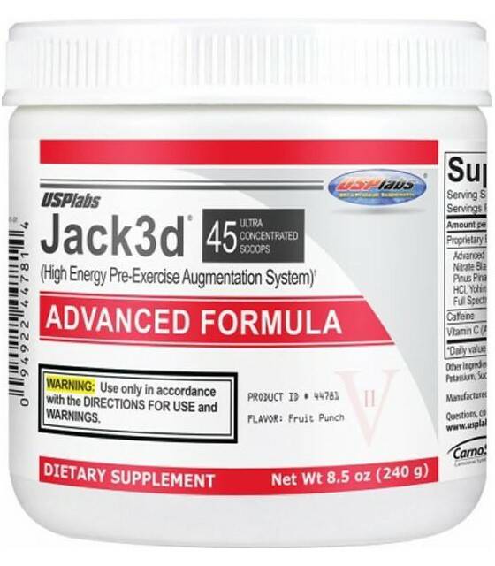 Jack3D Micro USP Labs Oxido Nitrico Fitness